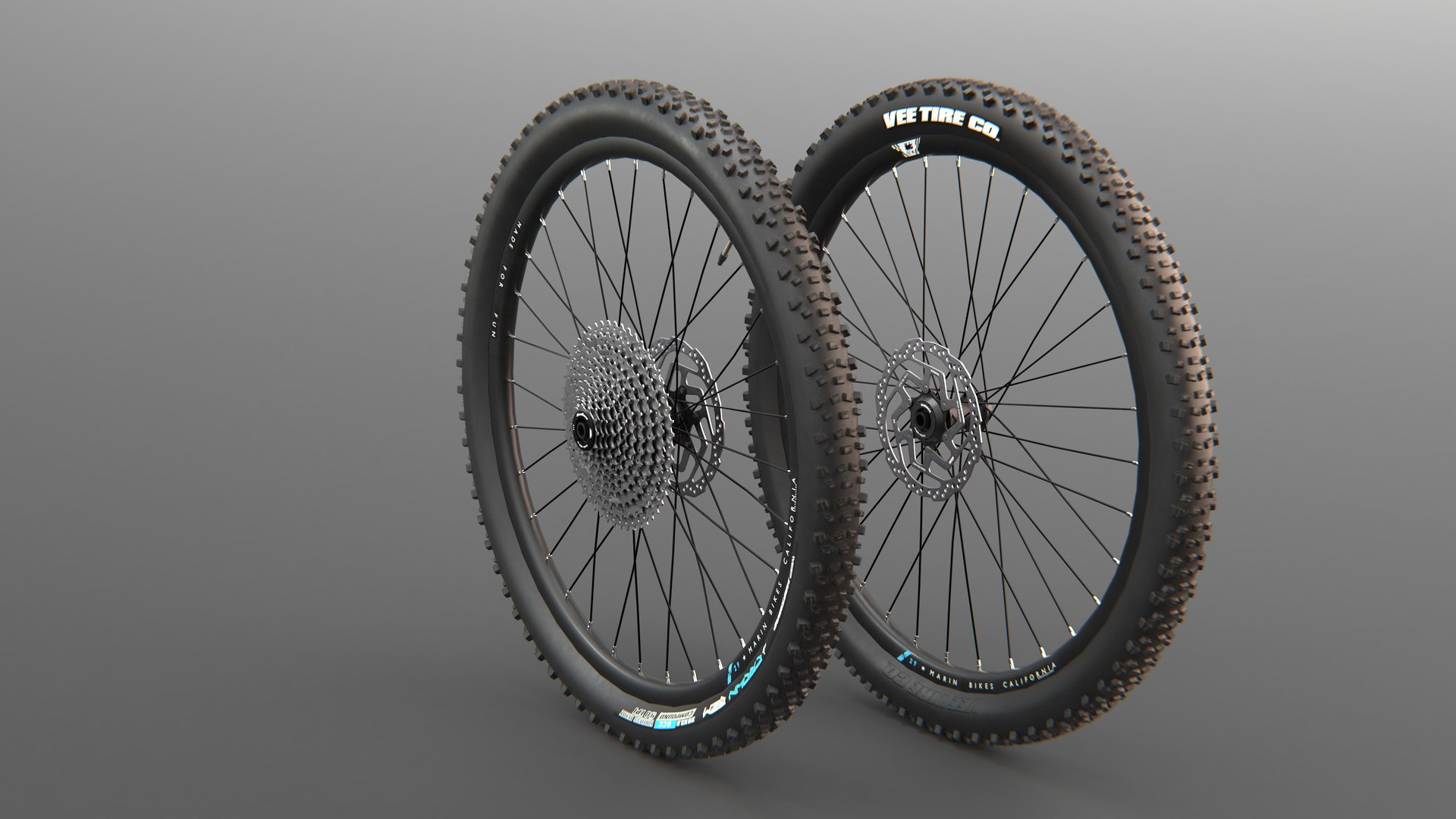 Wheels MTB 3D Model - TurboSquid 2099794