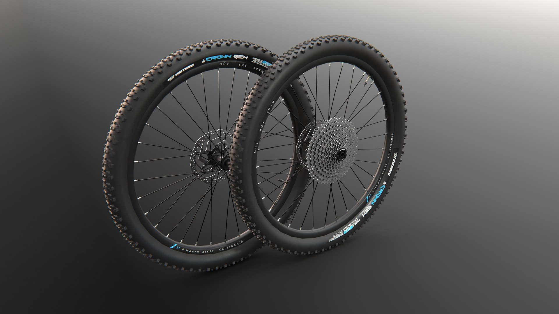 Wheels MTB 3D Model - TurboSquid 2099794