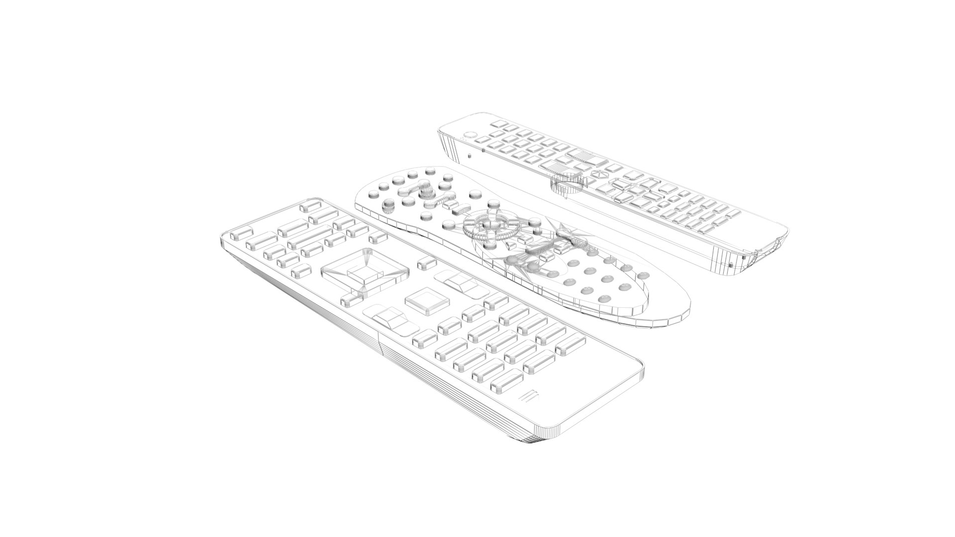 Remote Controls Set 3D - TurboSquid 1753290