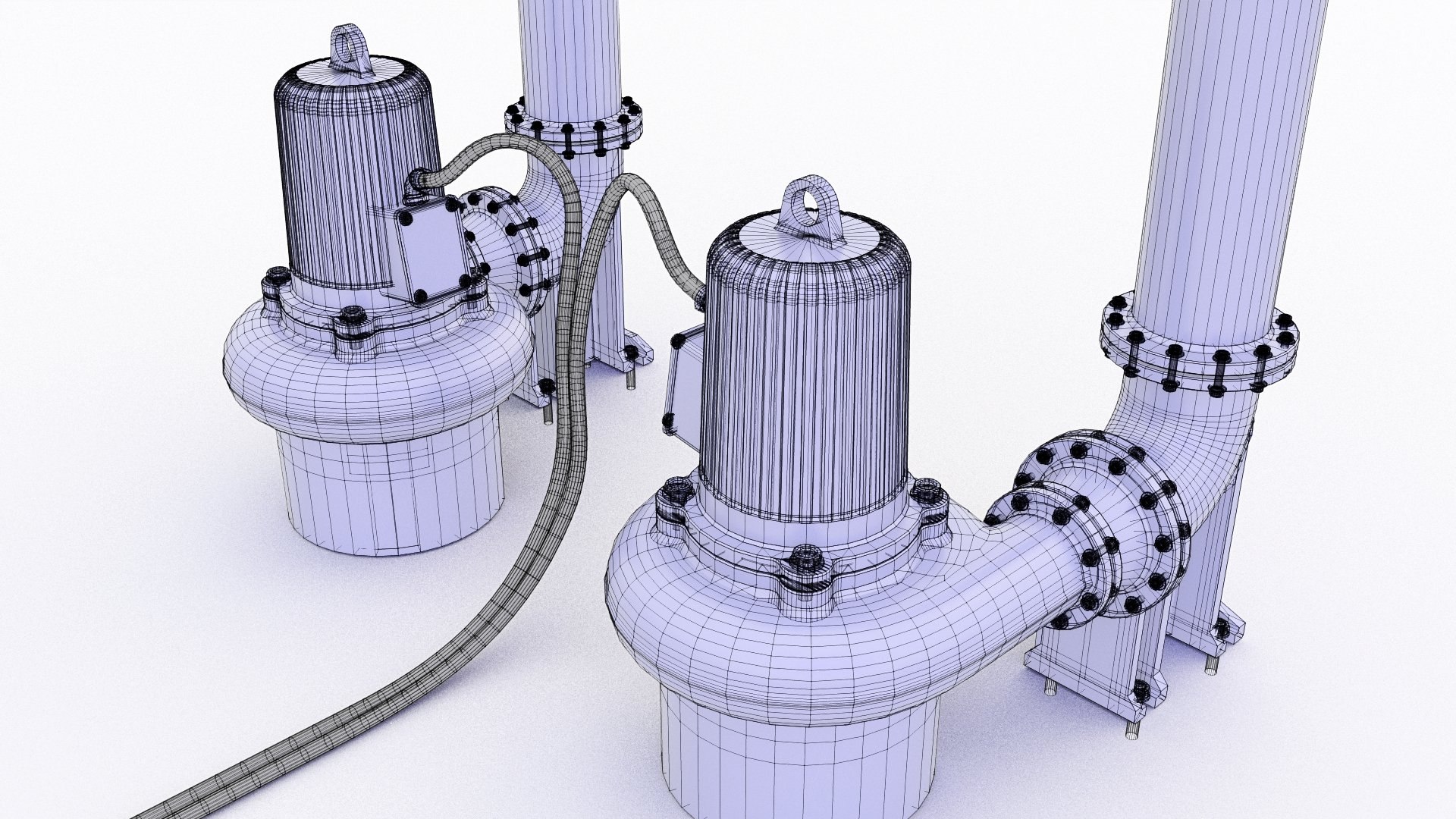 3D Model Pump Sewage Station - TurboSquid 1528431