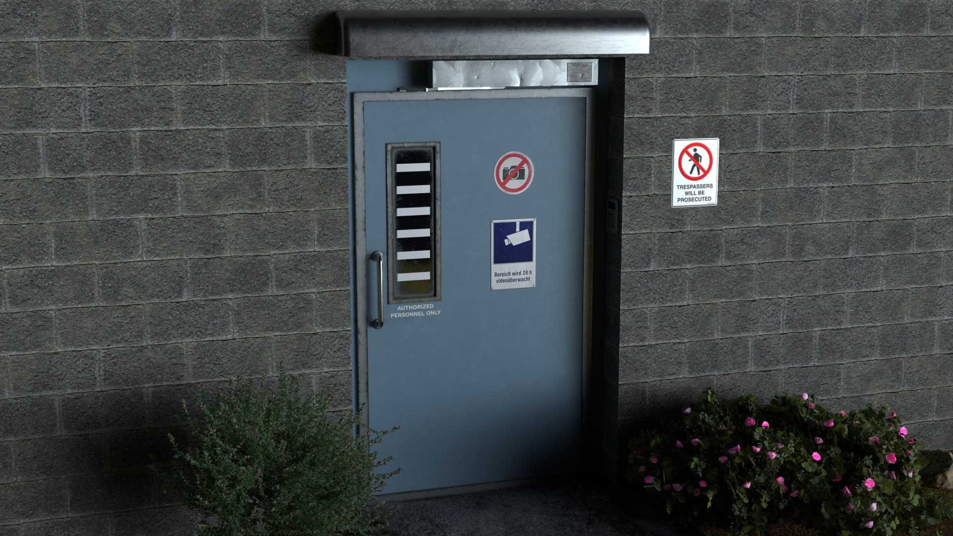 3D Used Laboratory Door Model - TurboSquid 2039605