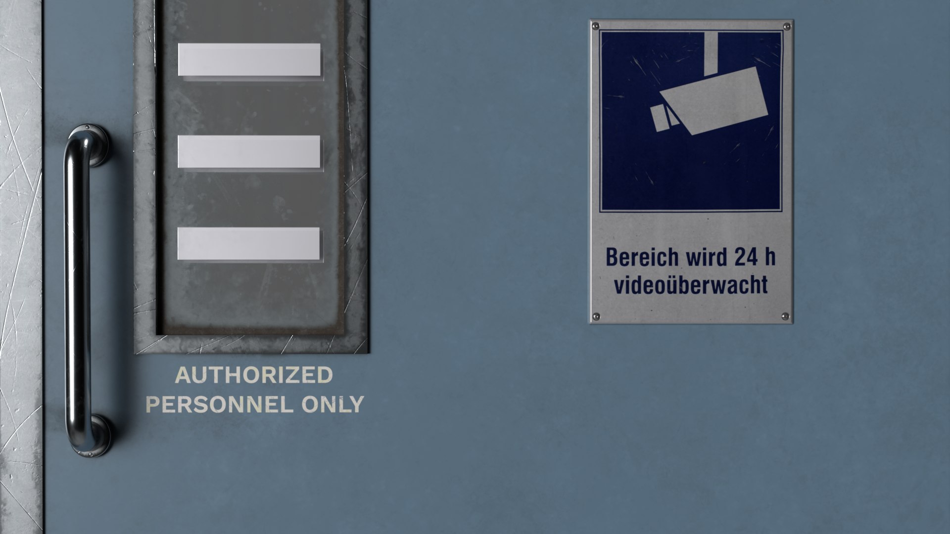 3D Used Laboratory Door Model - TurboSquid 2039605