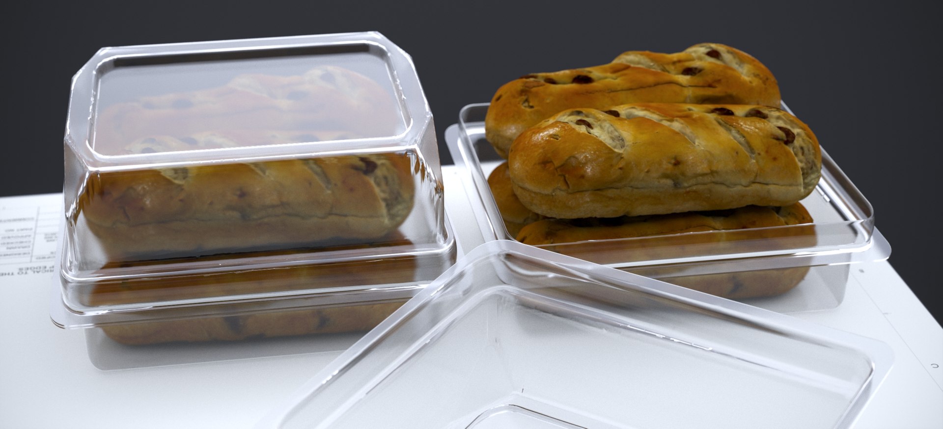 CHOCOLATE CHIP BUNS FOOD PACKAGE 2024 Model - TurboSquid 2293972