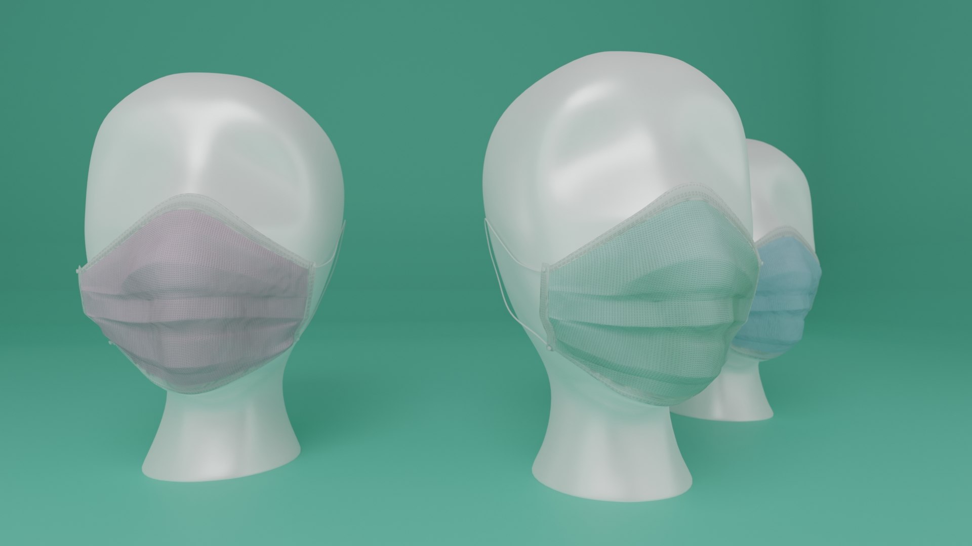3D Surgical Mask Low-poly Modeled - TurboSquid 1534761