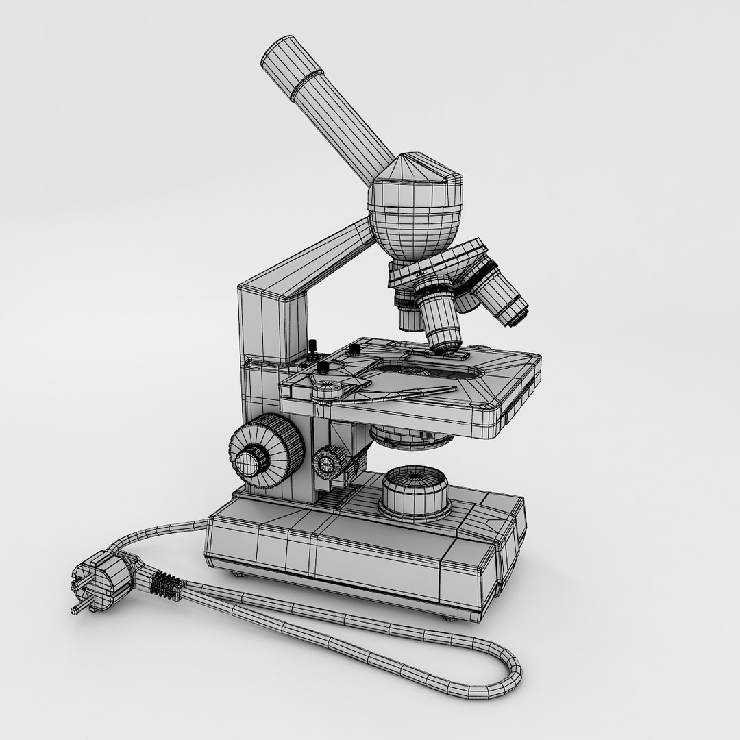 3D Educational Microscope Model - TurboSquid 1177863