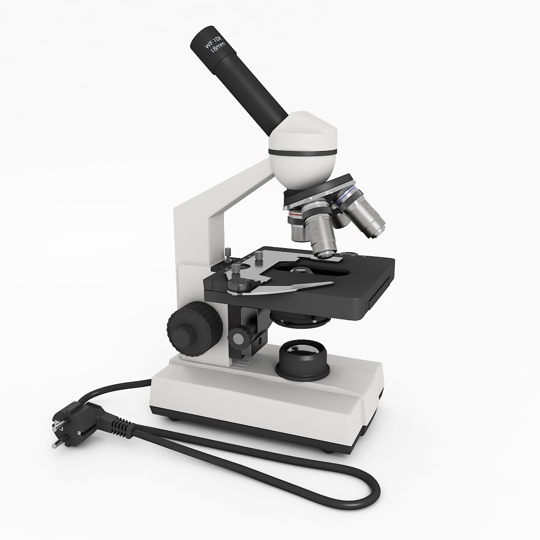 3D educational microscope model - TurboSquid 1177863