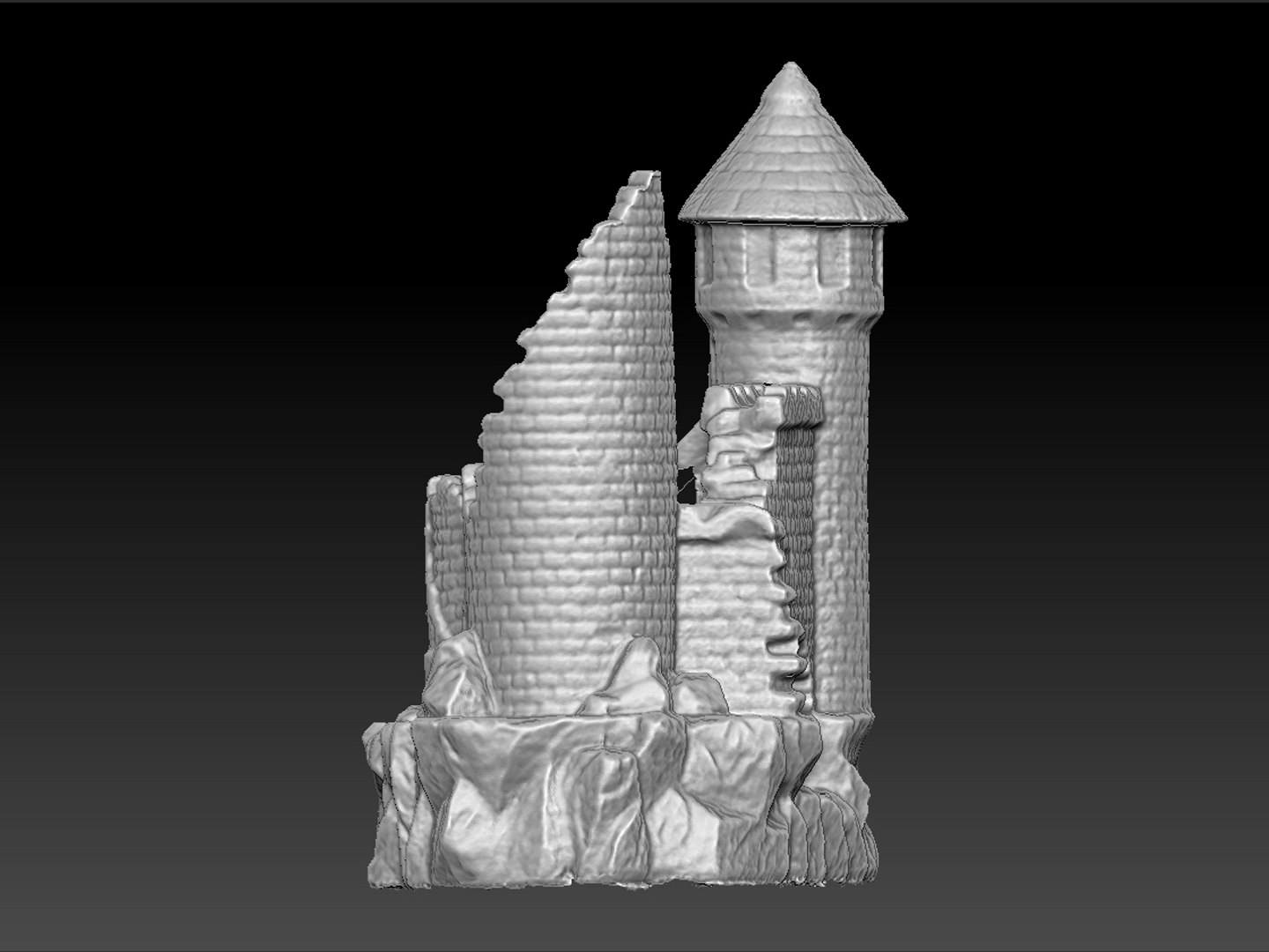 3d Model Scan Fish Castle