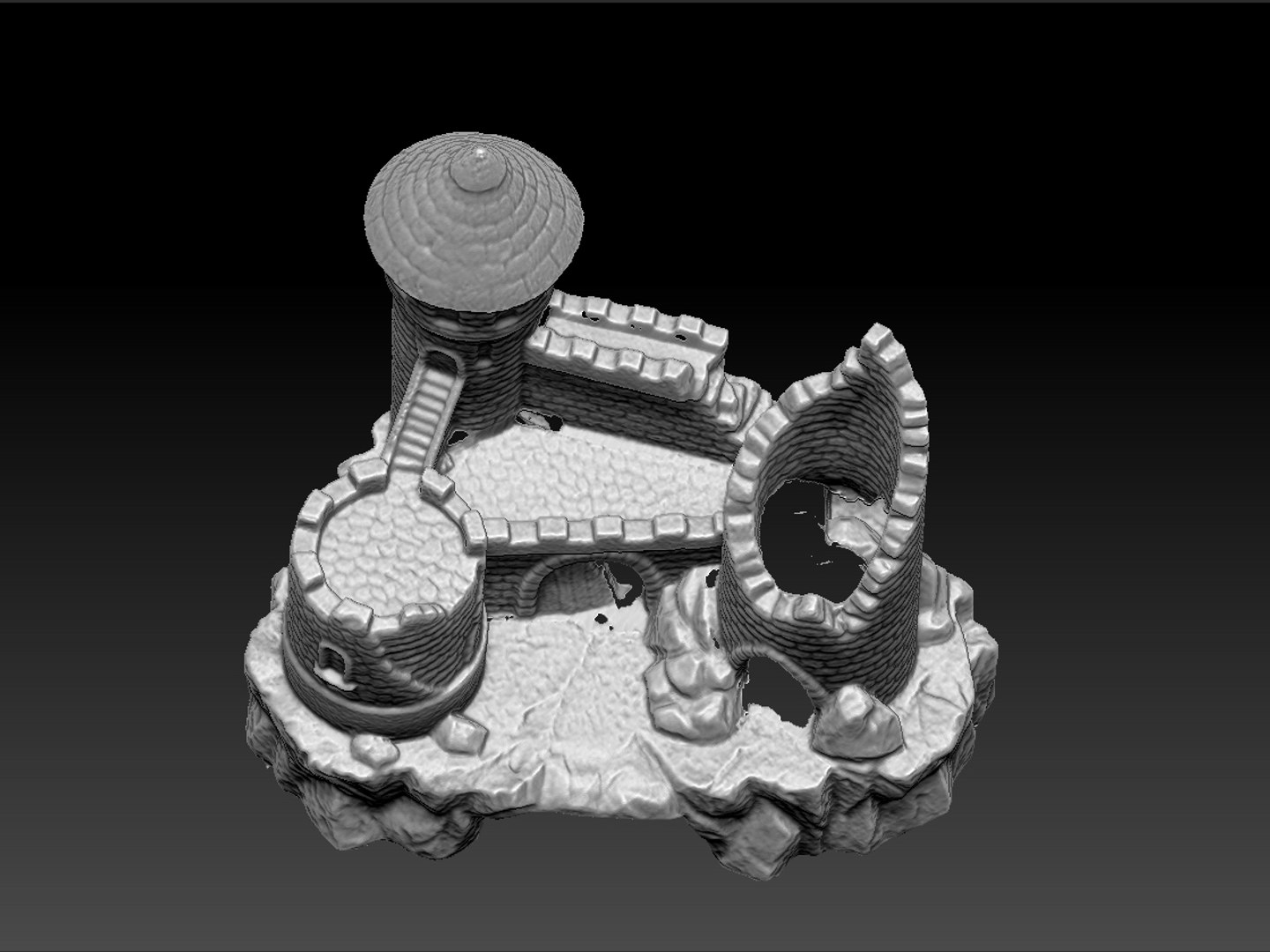 3d Model Scan Fish Castle