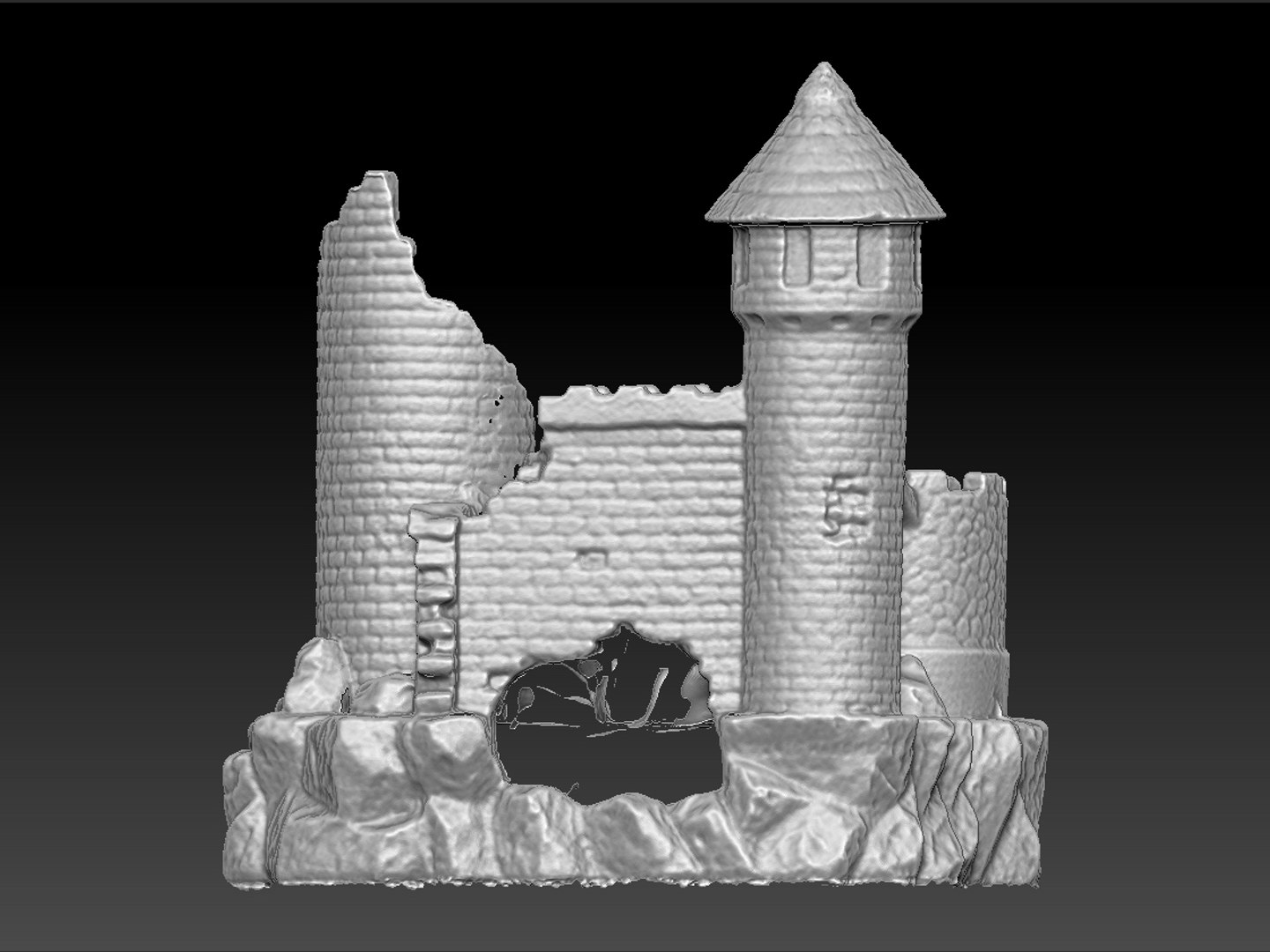 3d Model Scan Fish Castle