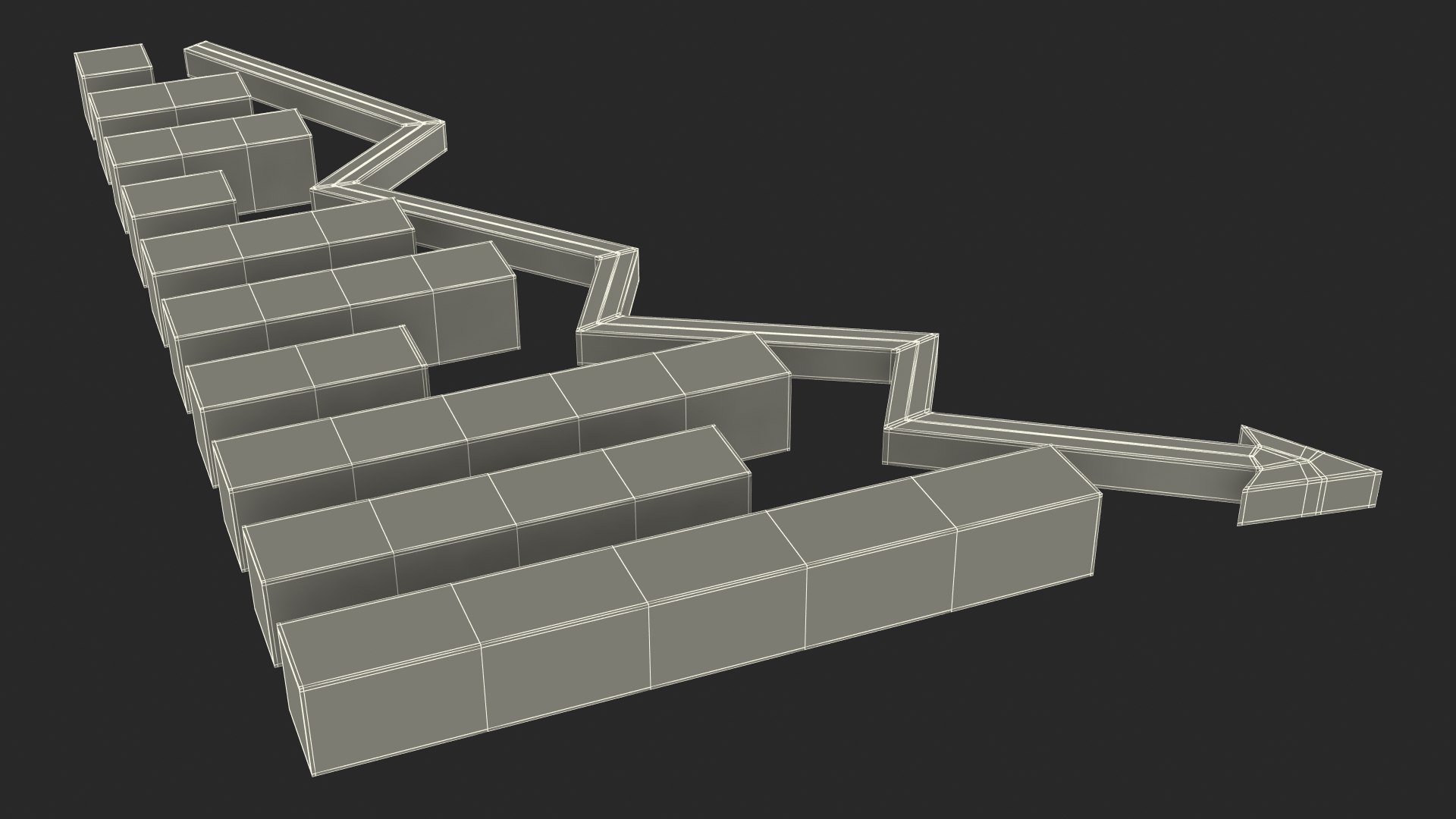 Graph broken 3D - TurboSquid 1702823