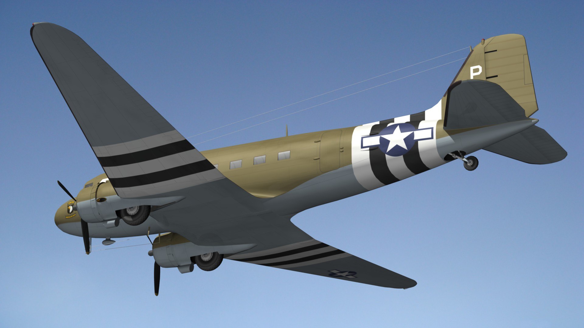 3D Douglas C47 Skytrain - TurboSquid 1715679