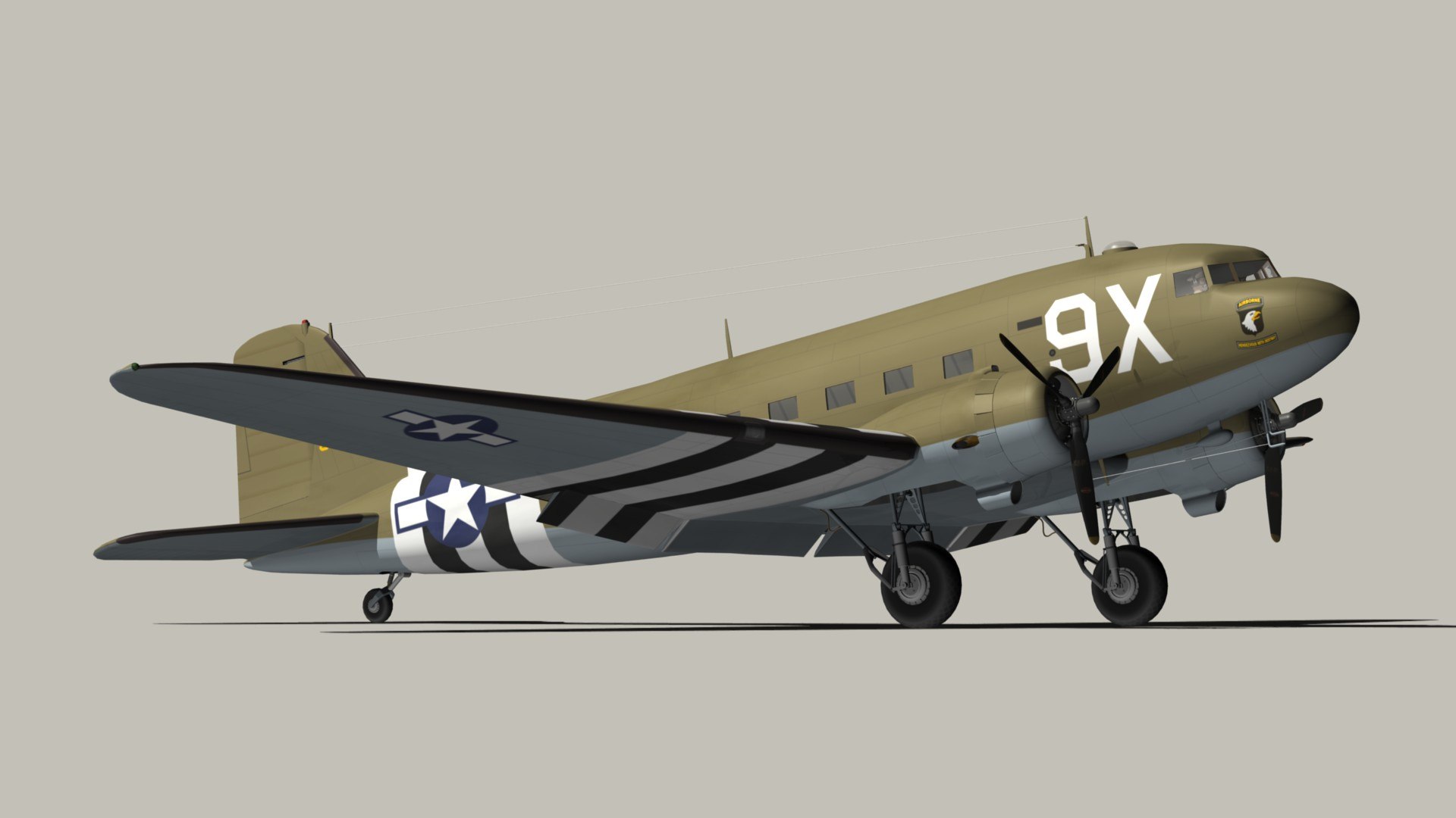 3D Douglas C47 Skytrain - TurboSquid 1715679