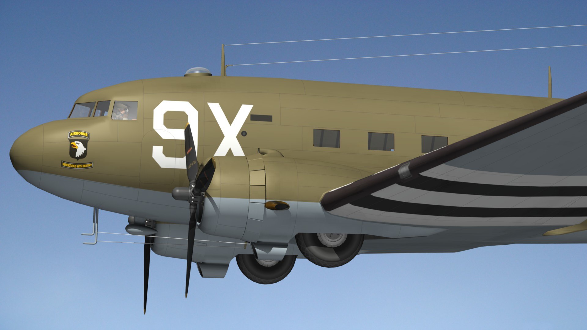 3D Douglas C47 Skytrain - TurboSquid 1715679