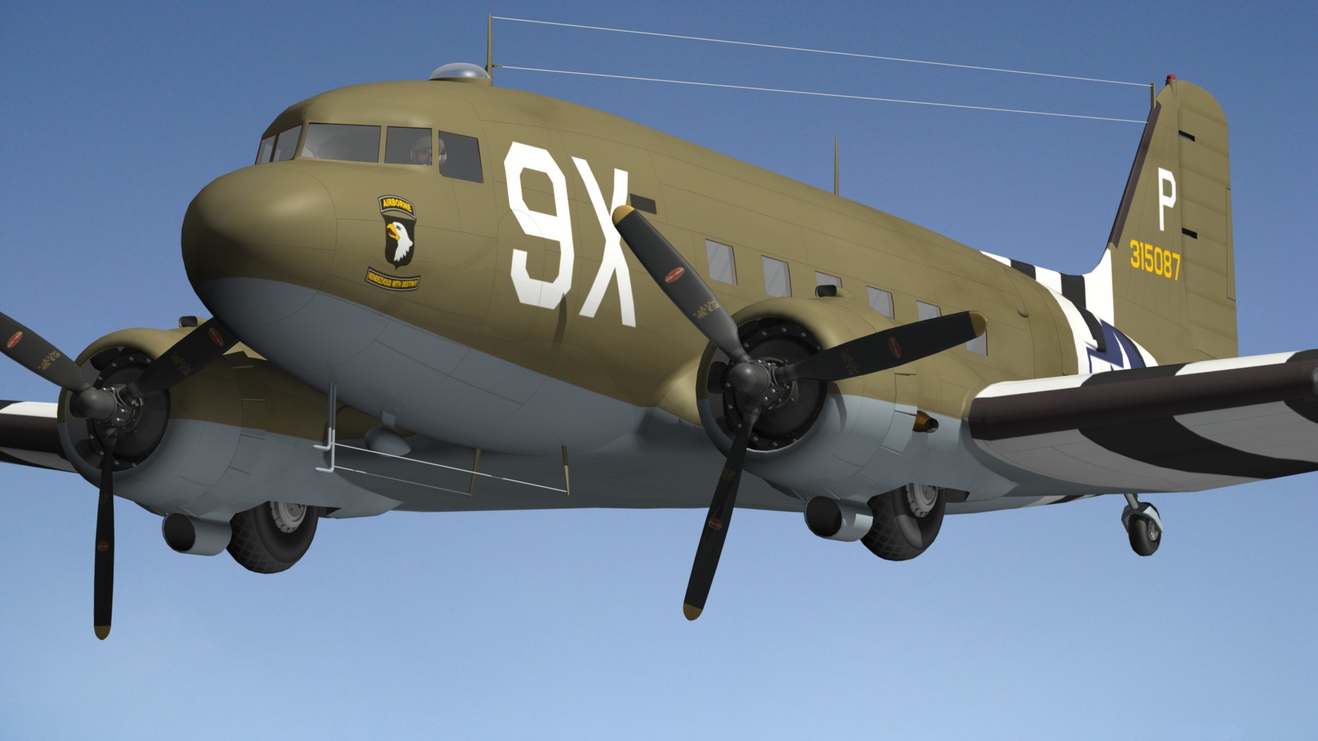 3D Douglas C47 Skytrain - TurboSquid 1715679