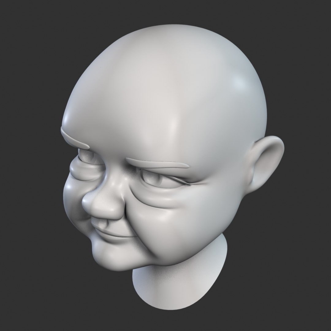 Cartoon Old Woman - 3d C4d