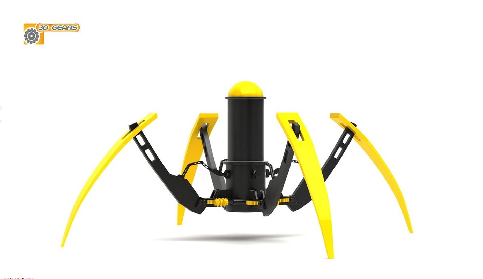 spider robot - 3d model
