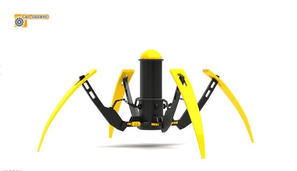 spider robot - 3d model