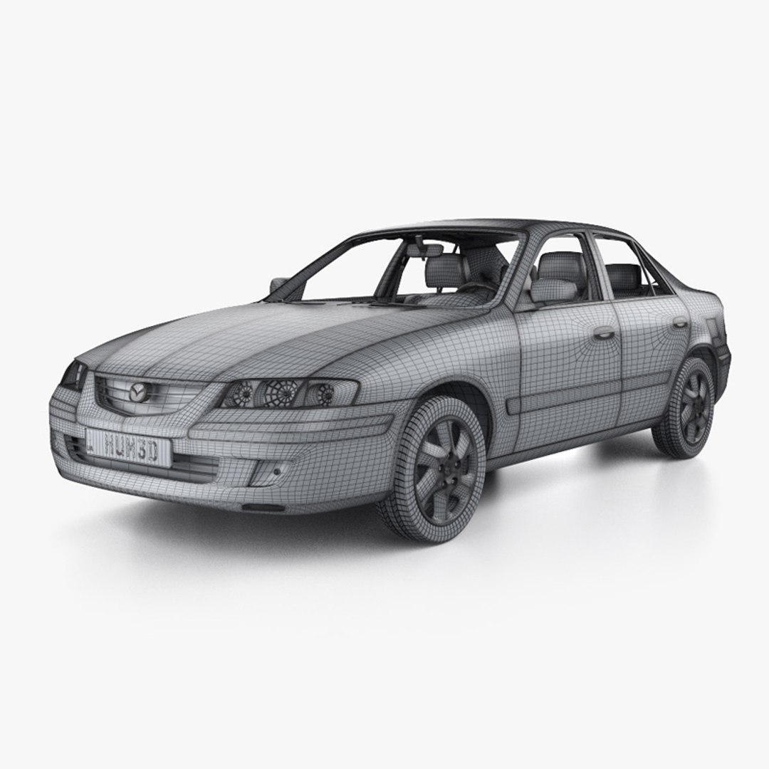 Mazda 626 Sedan With HQ Interior 1997 Model - TurboSquid 1995051