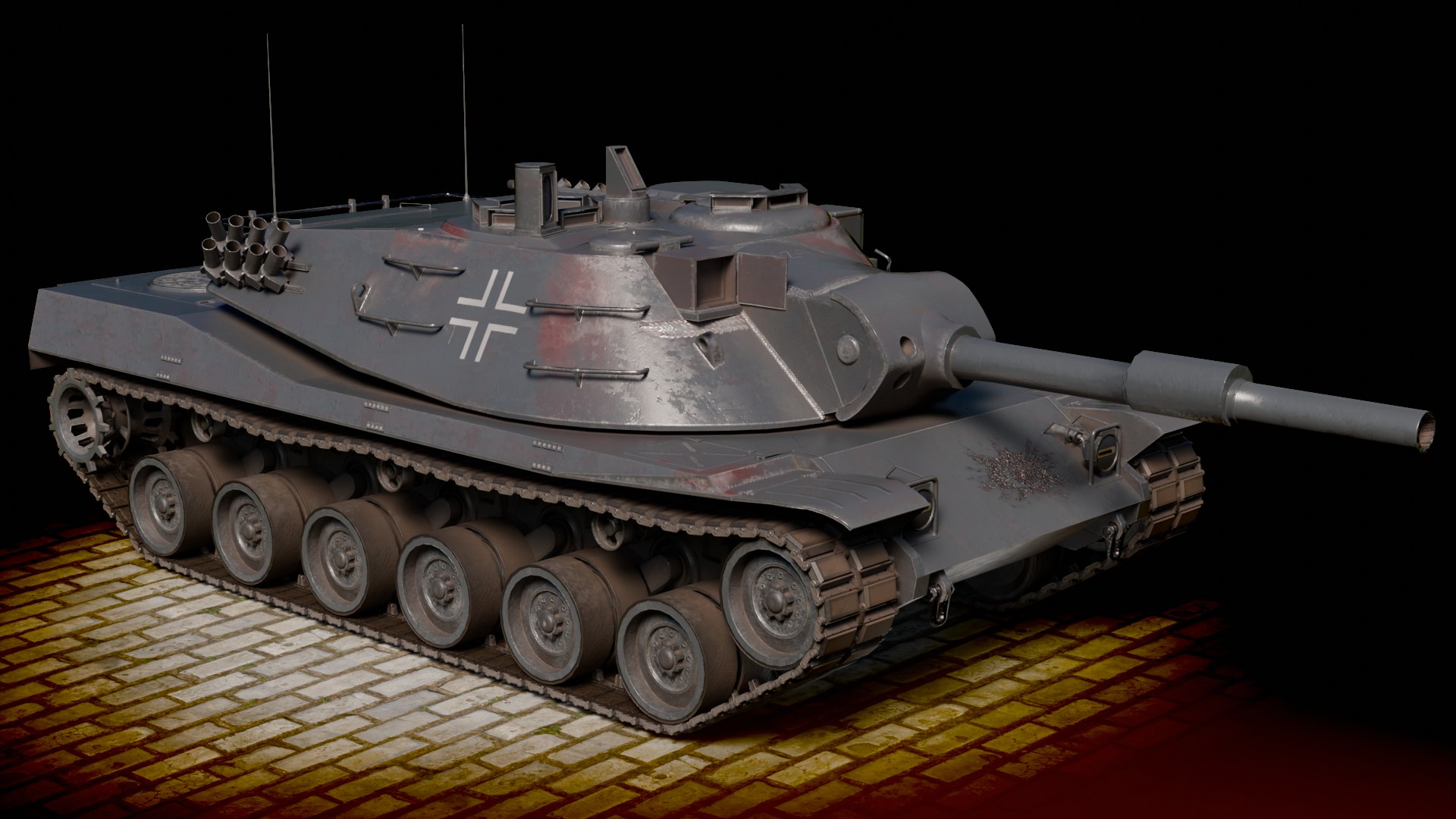 KPZ-70 MBT-70 Model - TurboSquid 2279841