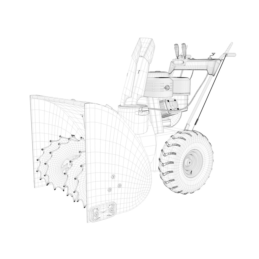 Snow Thrower 3D Model - TurboSquid 1983860