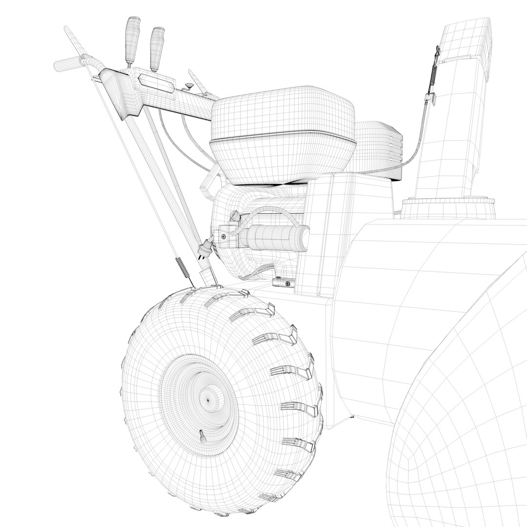 Snow Thrower 3D Model - TurboSquid 1983860