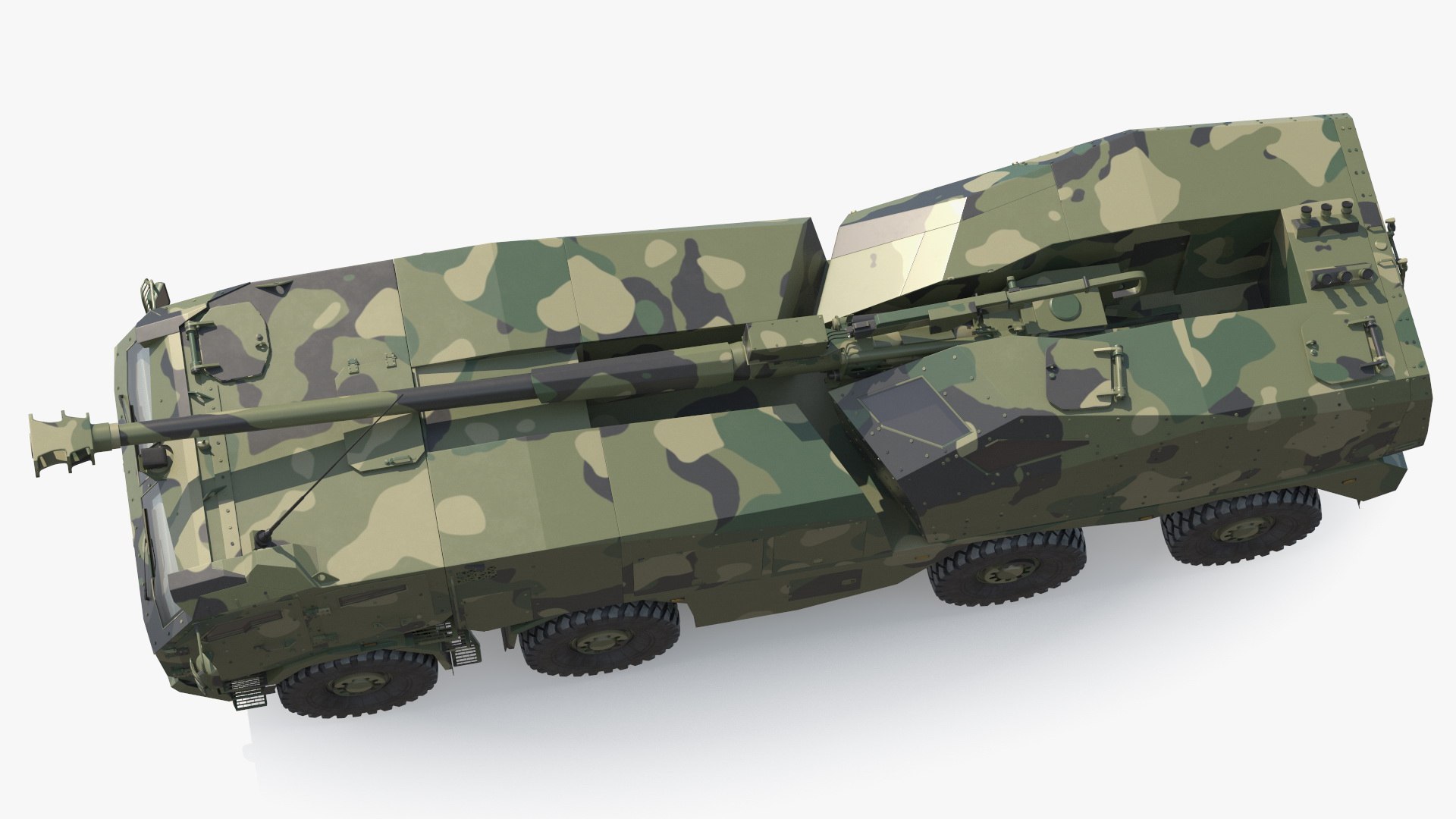 Armored Self Propelled Artillery Unit 155mm Model - TurboSquid 2296398