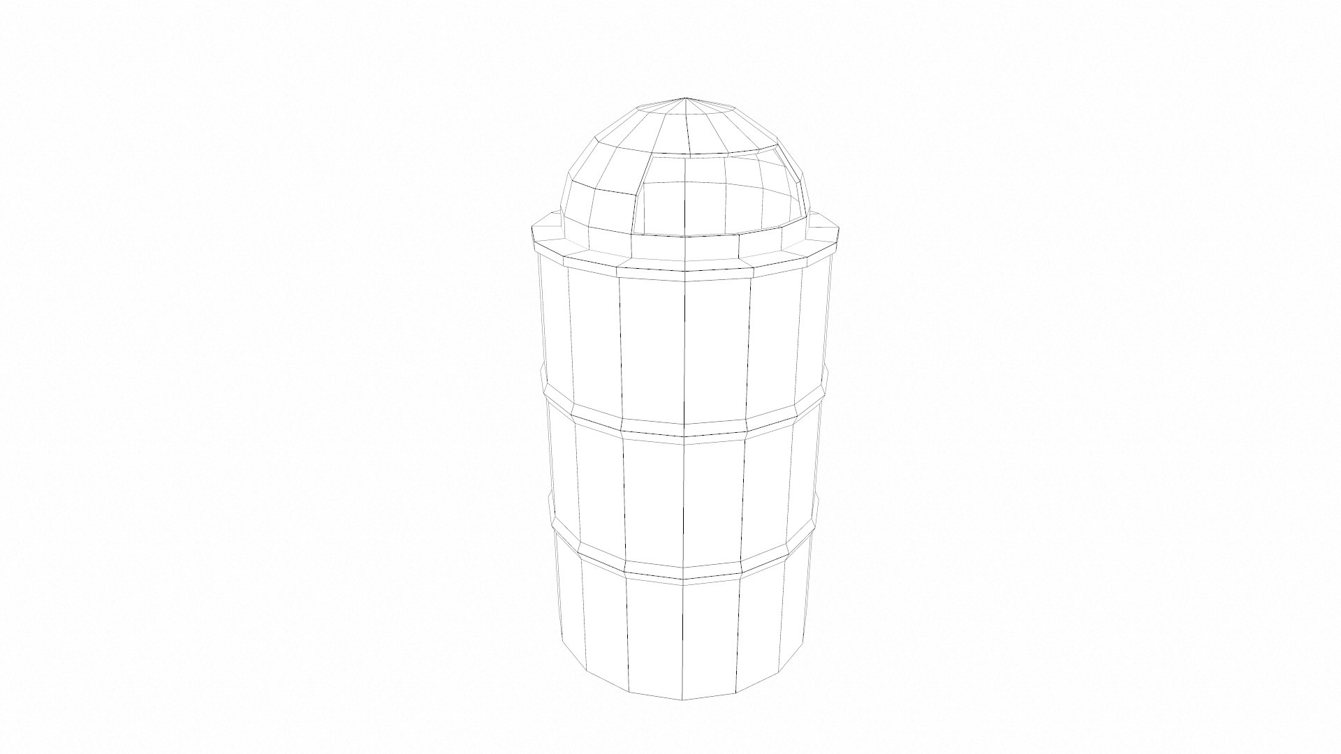 Dustbin 3D Model - TurboSquid 2360131