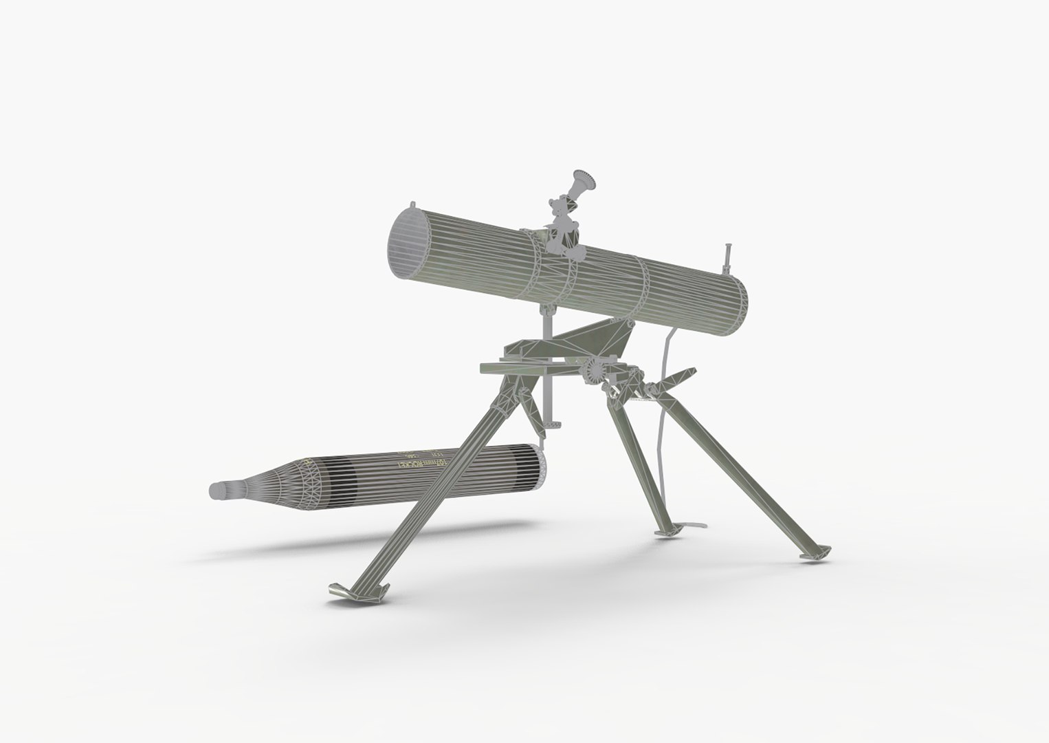 3D BM-1 107mm Man Portable Rocket Luncher Model - TurboSquid 2138325