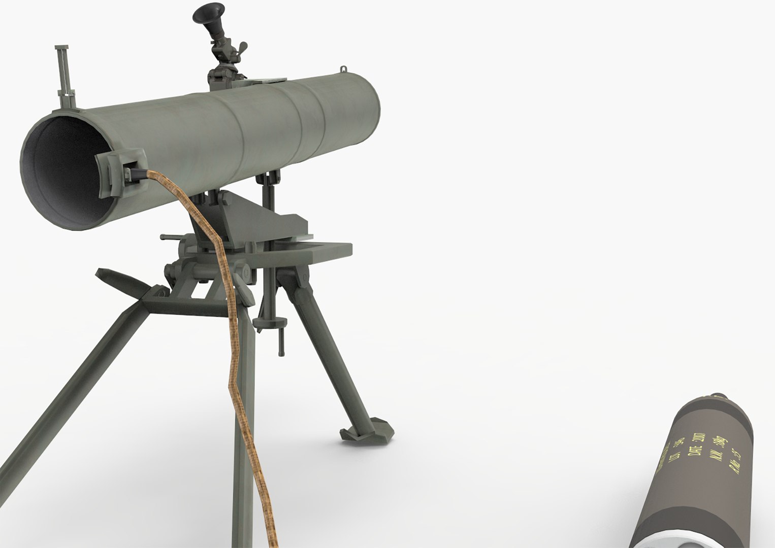 3D BM-1 107mm Man Portable Rocket Luncher Model - TurboSquid 2138325