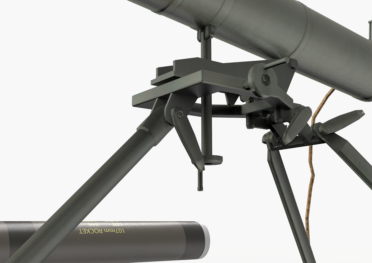 3D BM-1 107mm Man Portable Rocket Luncher Model - TurboSquid 2138325