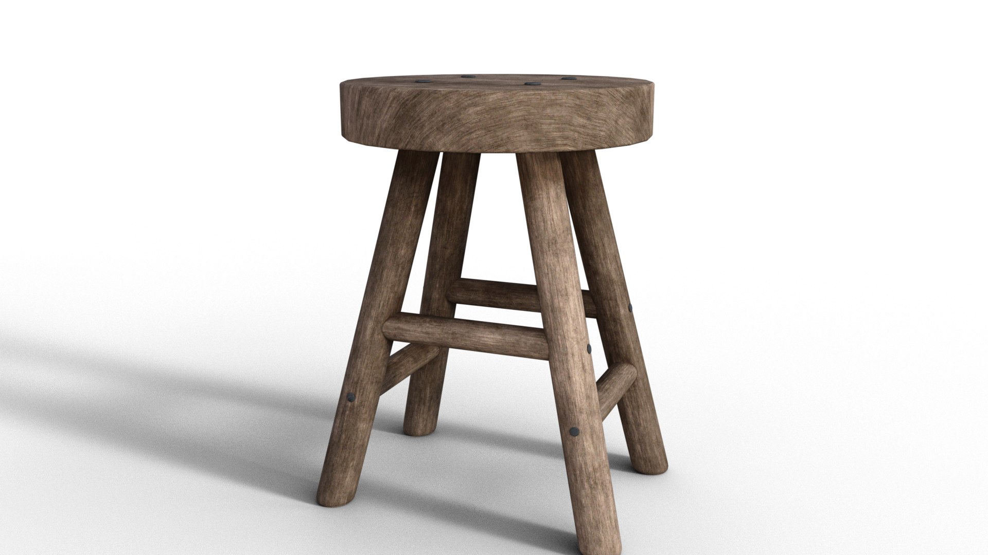 Stool medieval decor model - TurboSquid 1861048