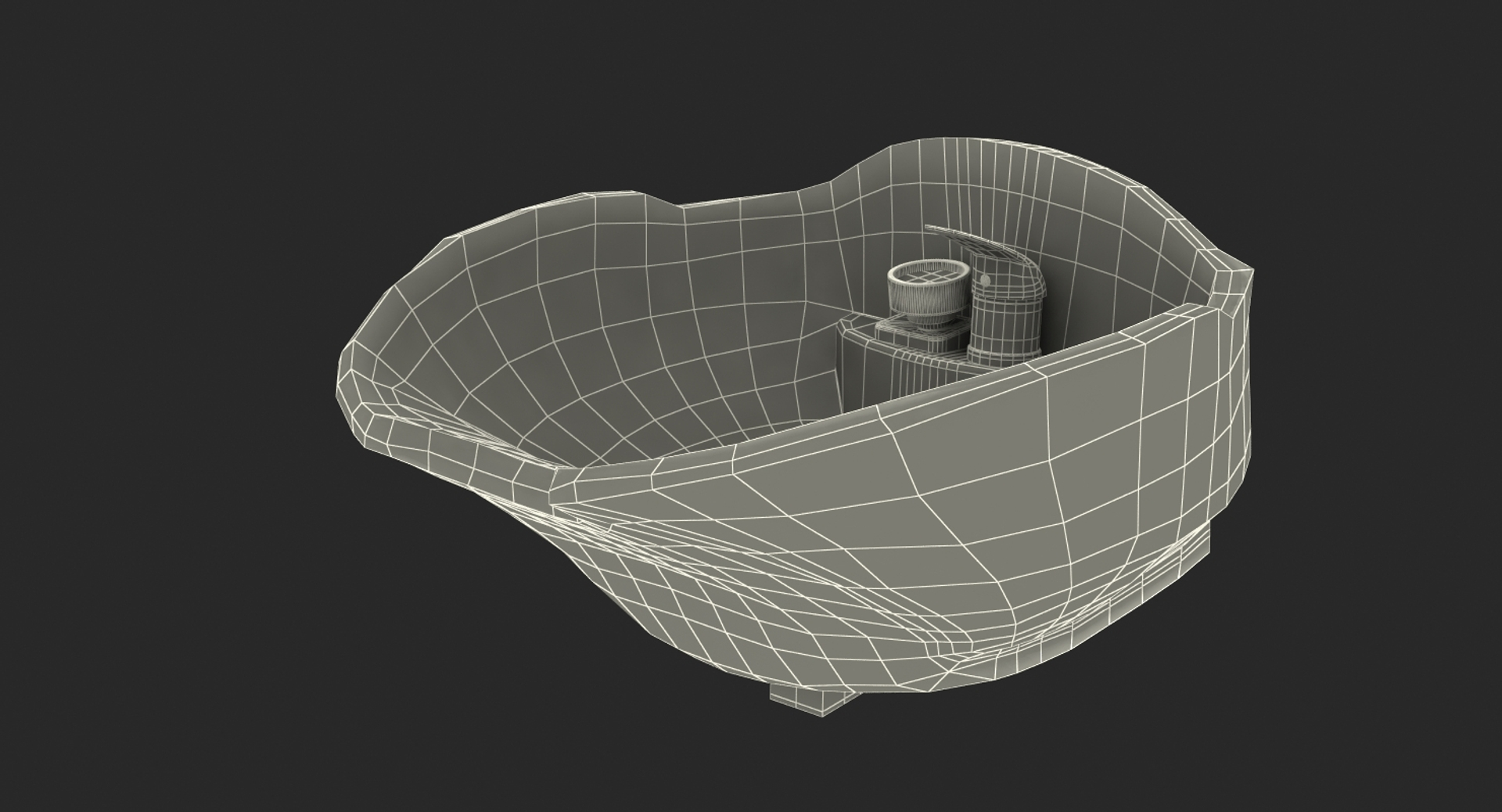Beauty Salon Shampoo Bowl 3D Model - TurboSquid 1400473