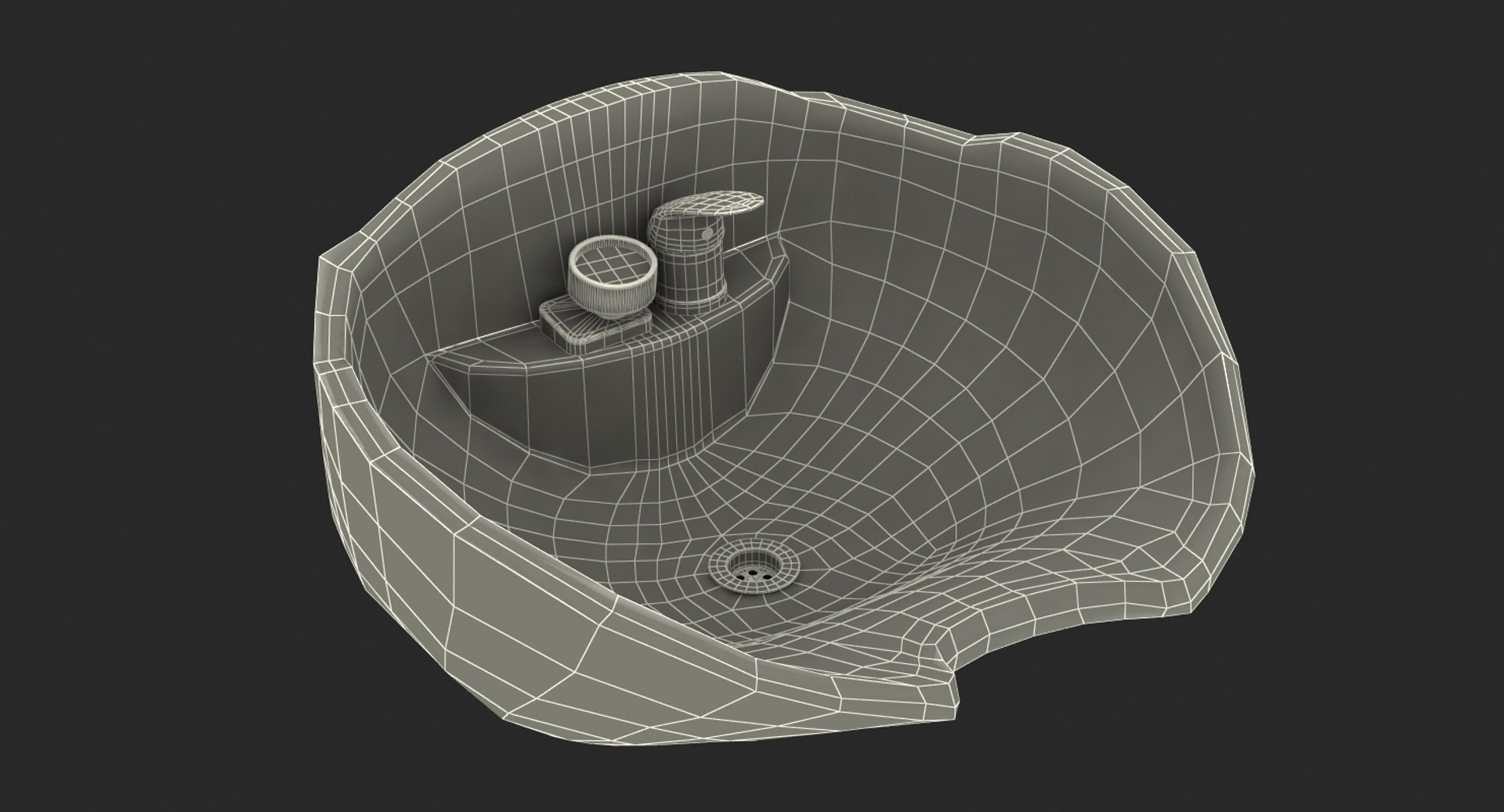 Beauty Salon Shampoo Bowl 3D Model - TurboSquid 1400473