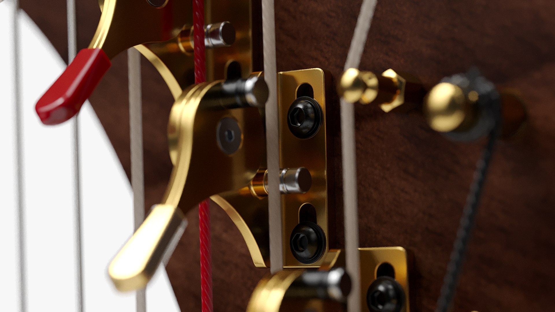 3D realistic lever harp - TurboSquid 1561887