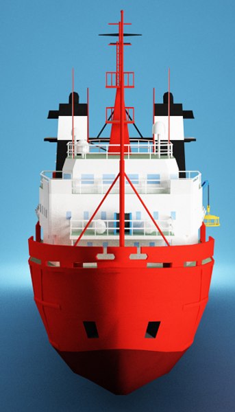 3d photorealistic diving boat ship