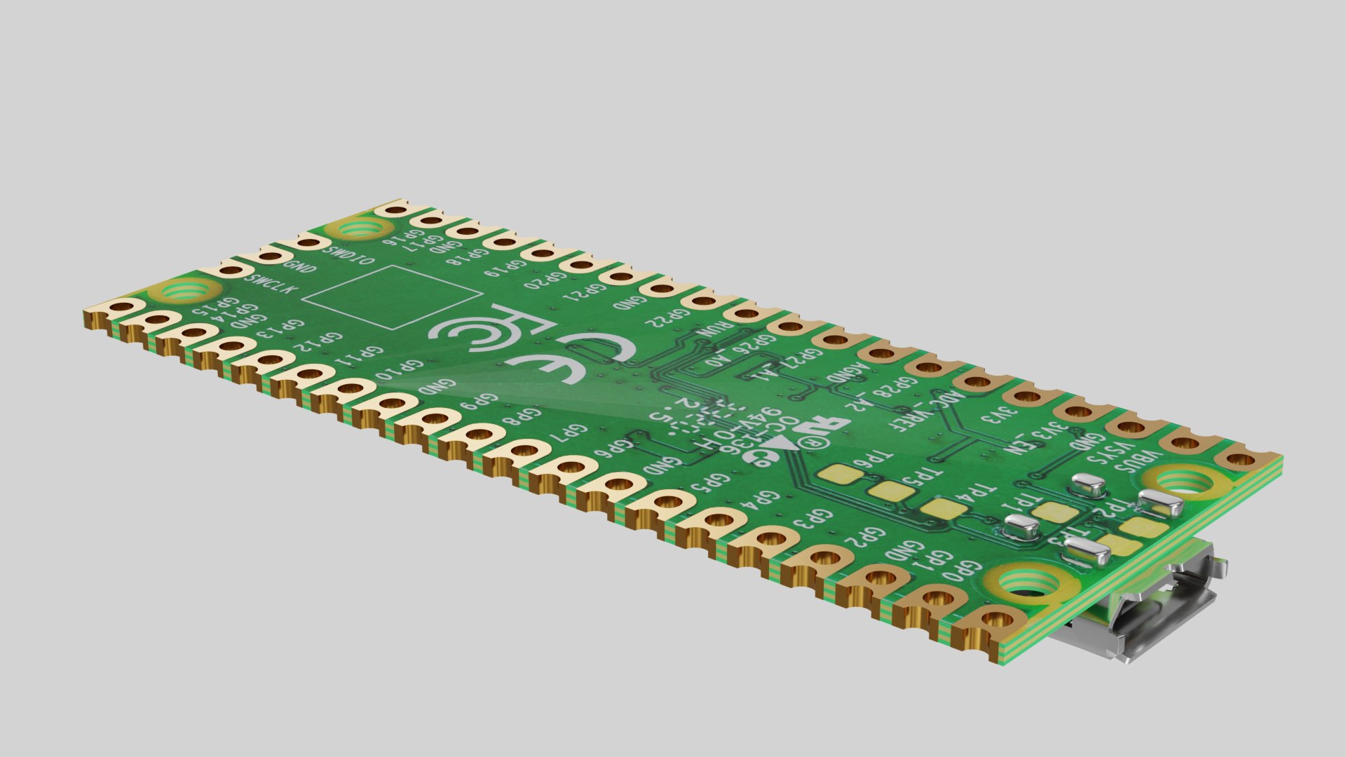 3D Raspberry Pi Pico - TurboSquid 2246602