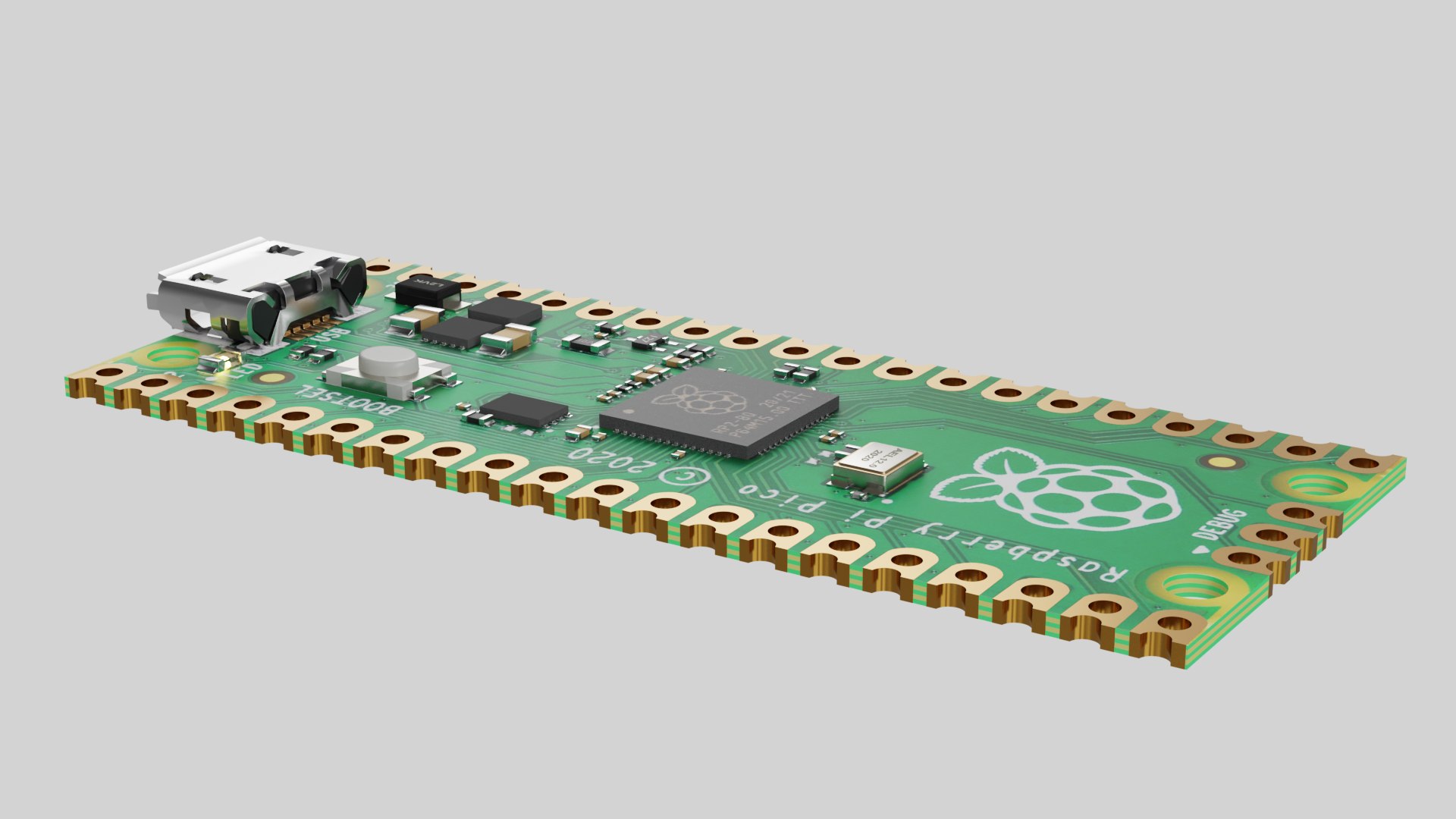 3D Raspberry Pi Pico - TurboSquid 2246602