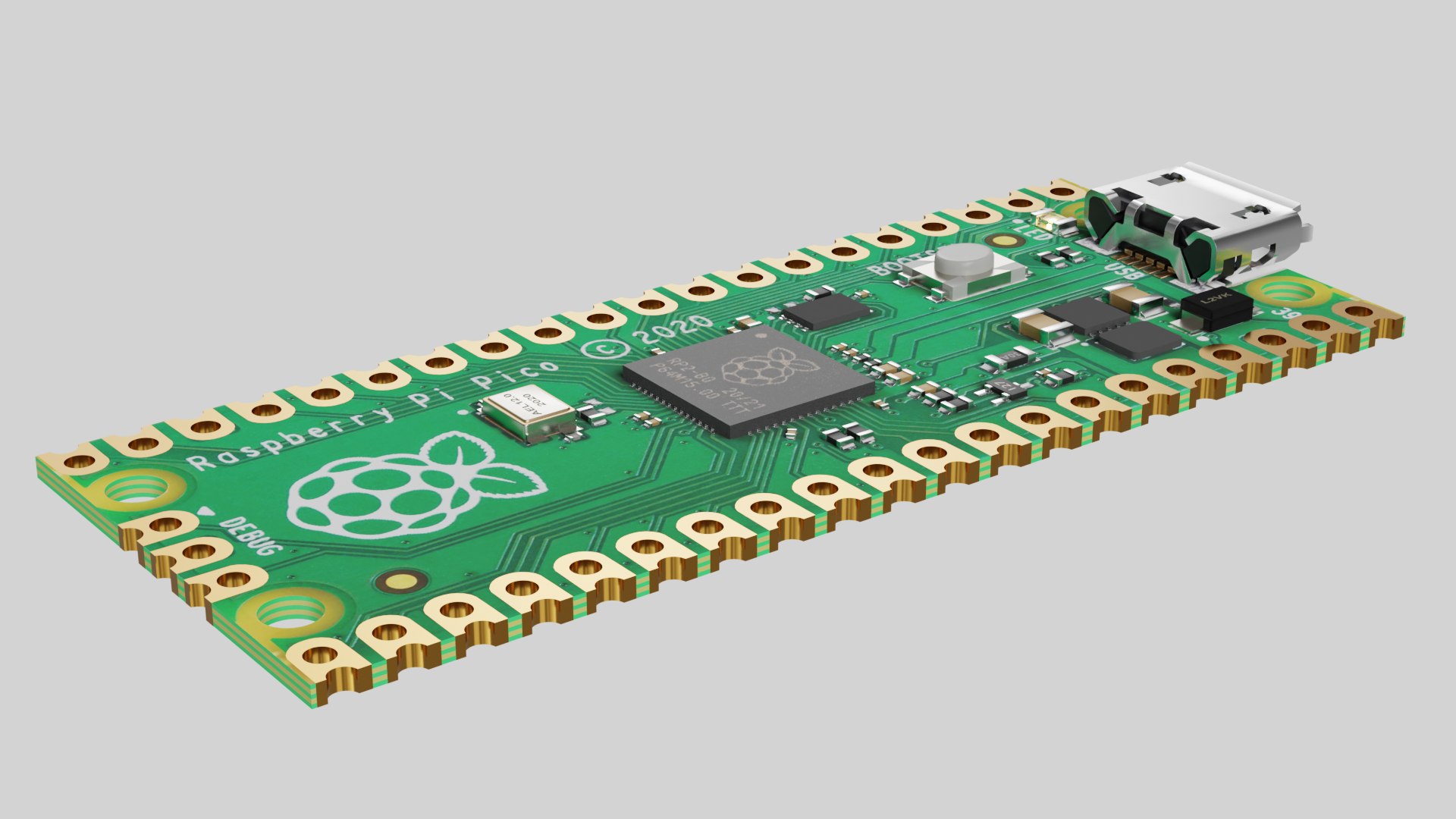 3D Raspberry Pi Pico - TurboSquid 2246602