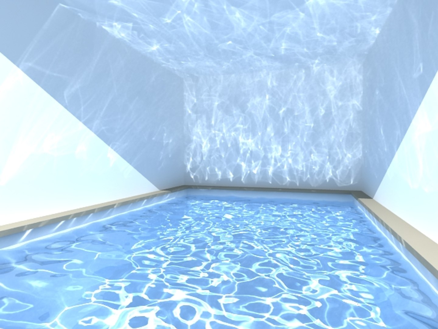 V-ray Pool Real Caustics 3d Max