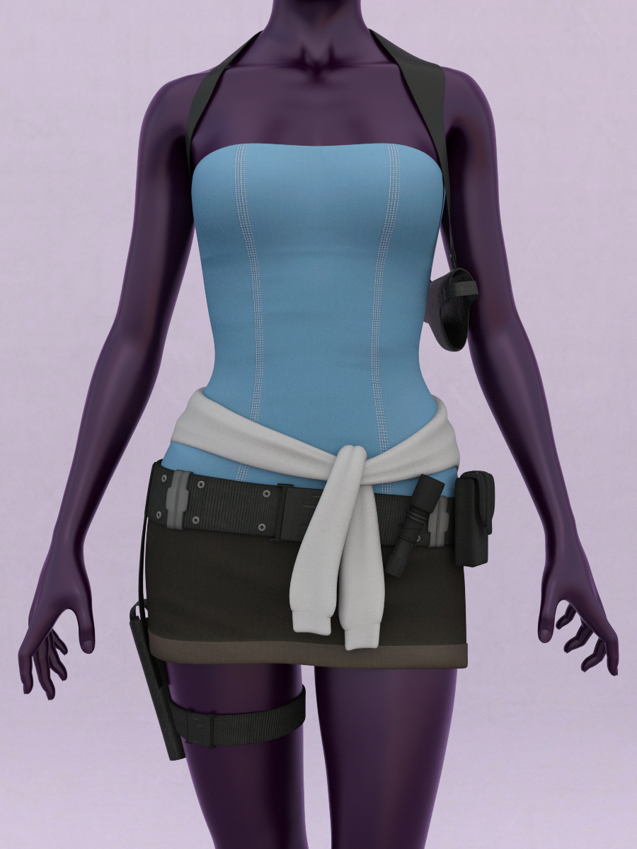 3D Jill Valentine Classic Costume model - TurboSquid 1735167