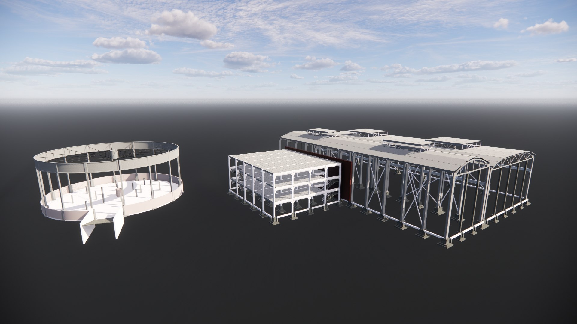 Industrial Complex Model - TurboSquid 2194580