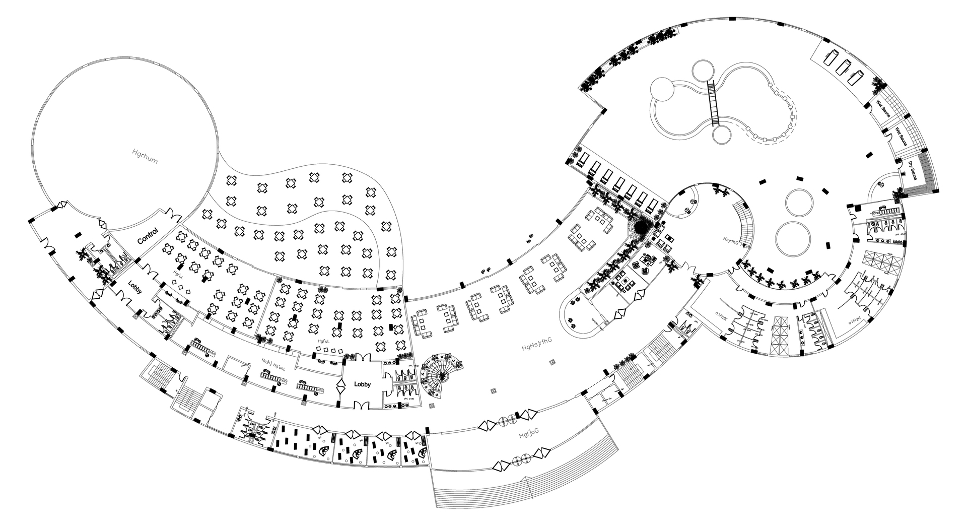 Curve hotel - files 3D - TurboSquid 1663843