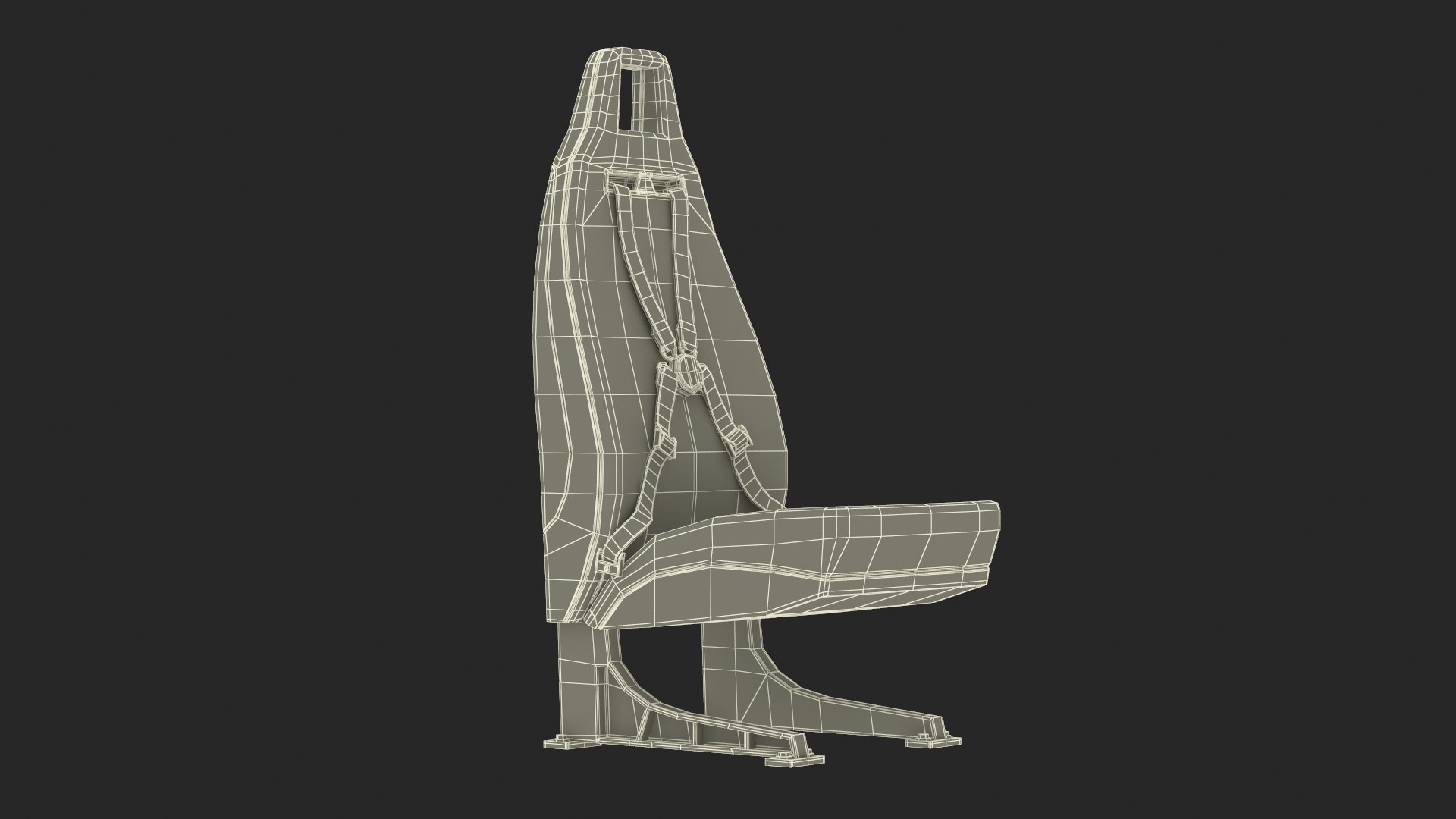 Private Helicopter Passenger Seat 3D Model - TurboSquid 2310213