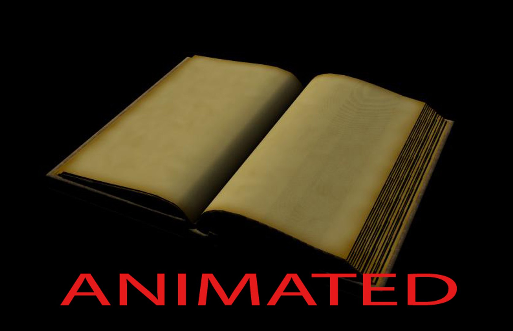 Open Book 3d Model