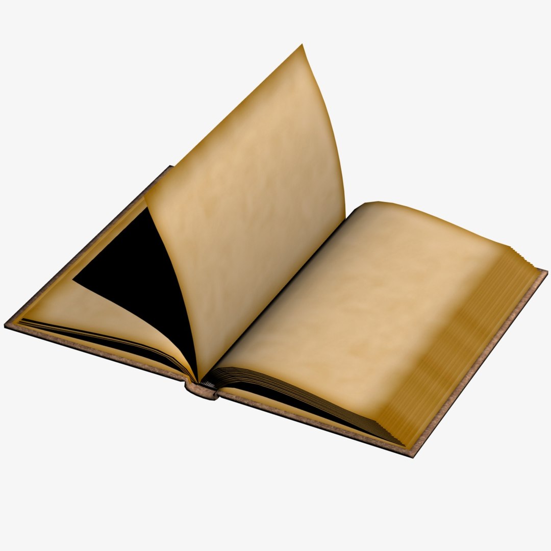 Open Book 3d Model