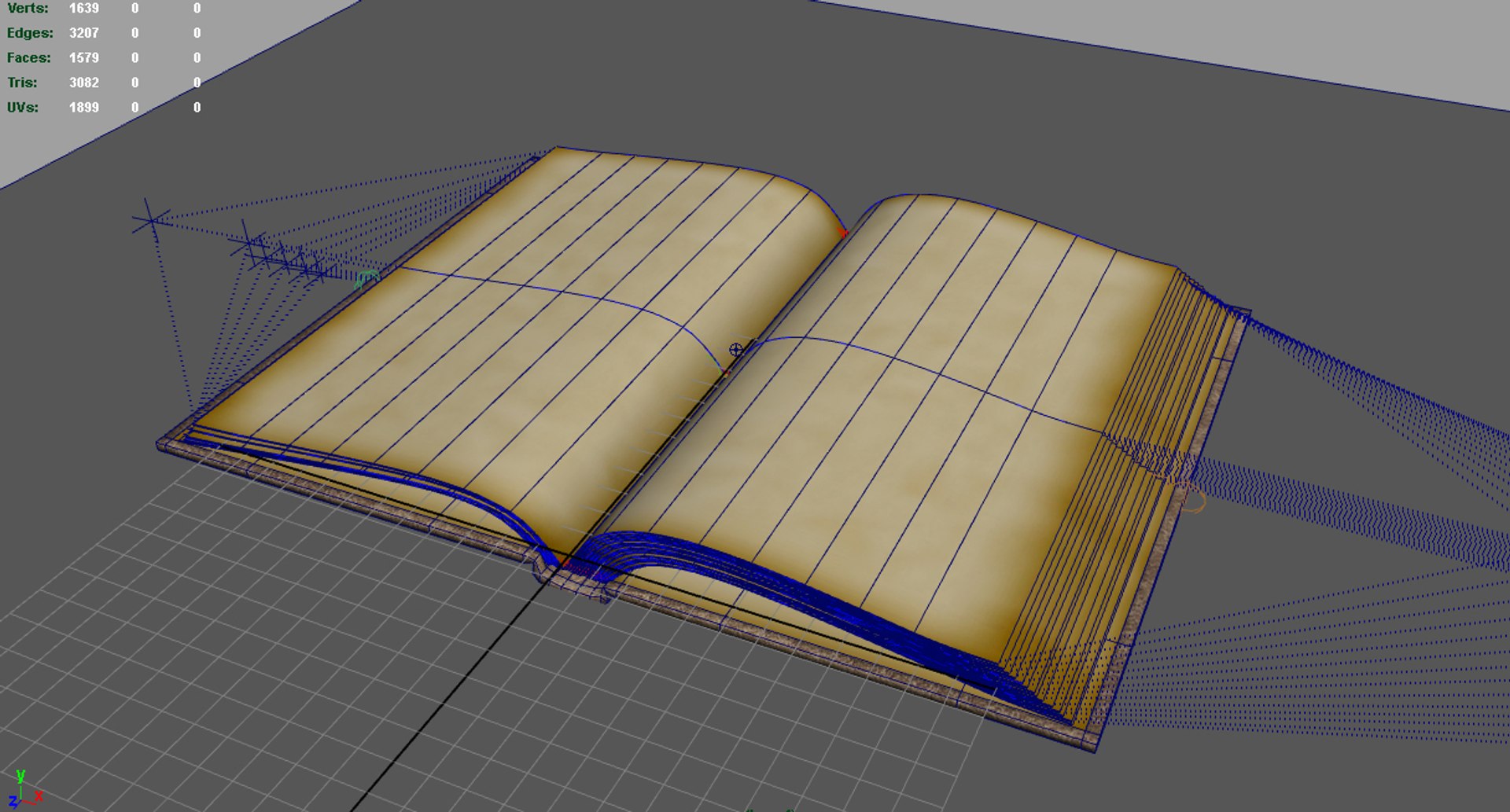 Open Book 3d Model