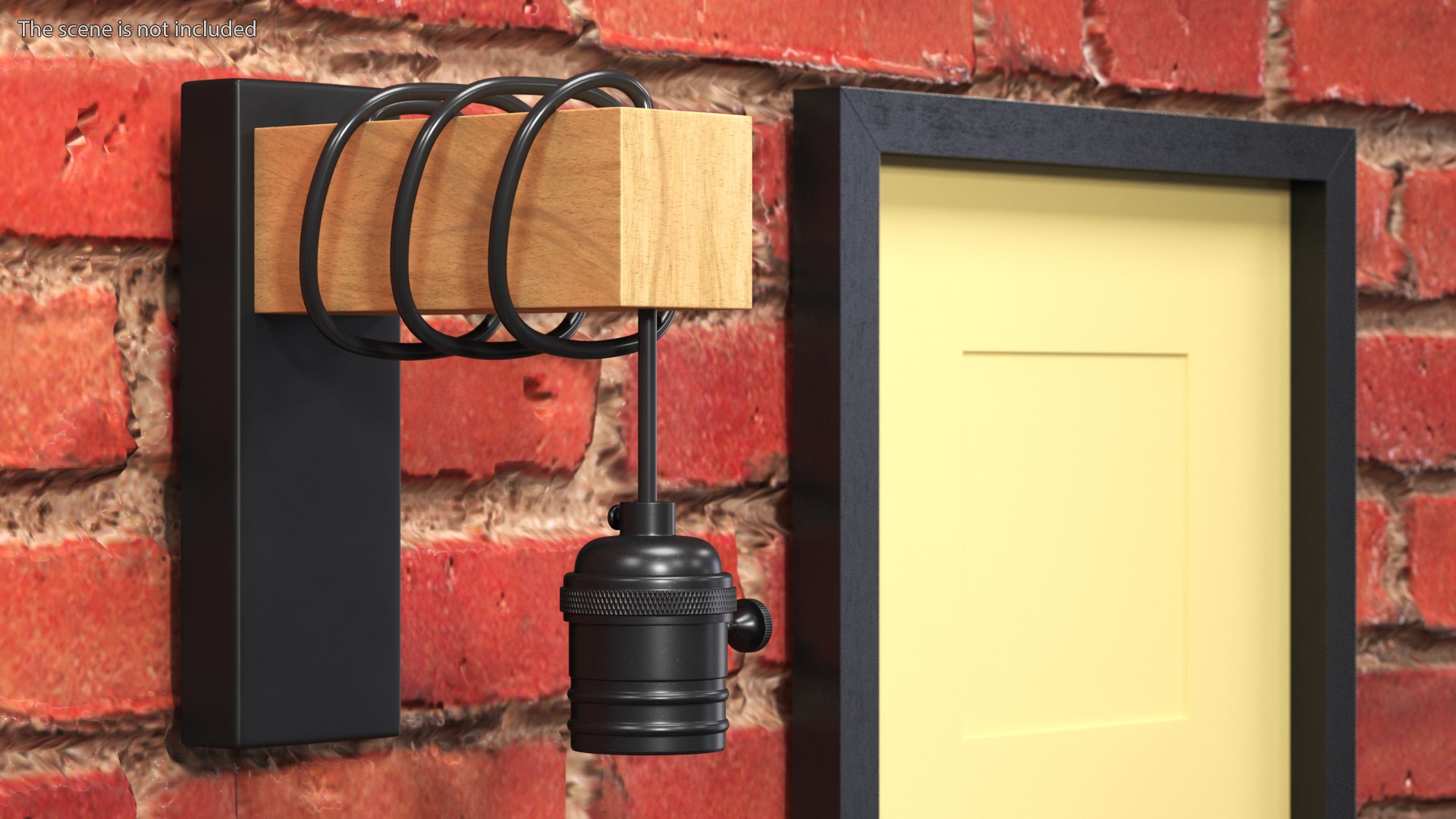 Vintage Lampbulb Socket Wall Lamp Black 3D model - TurboSquid 1835853