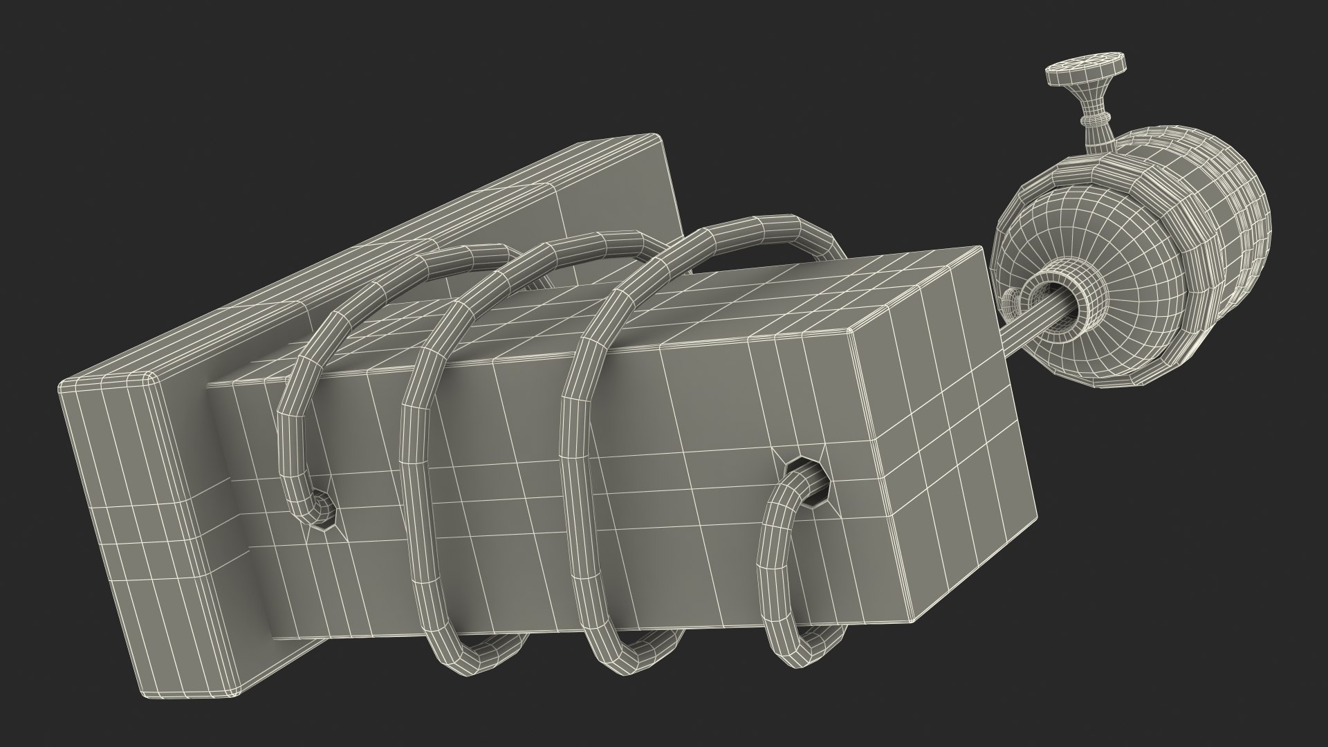 Vintage Lampbulb Socket Wall Lamp Black 3D Model - TurboSquid 1835853