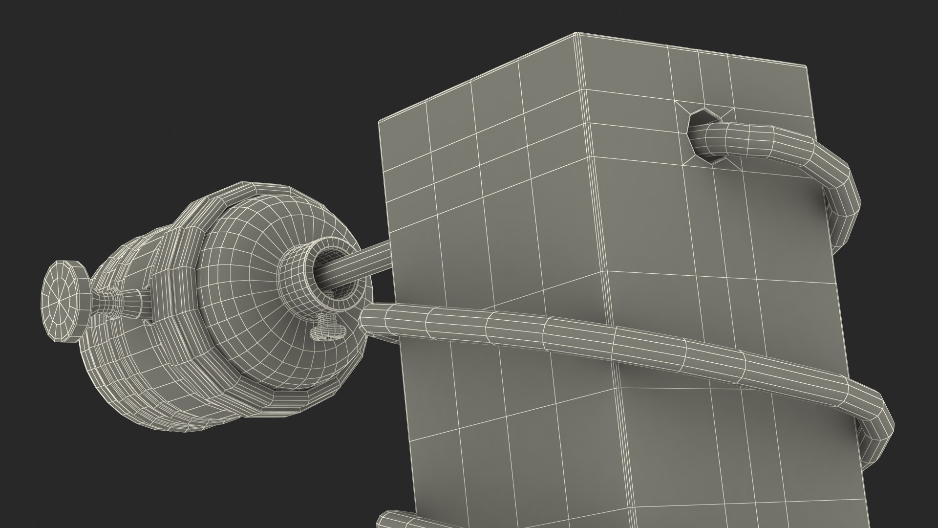 Vintage Lampbulb Socket Wall Lamp Black 3D Model - TurboSquid 1835853