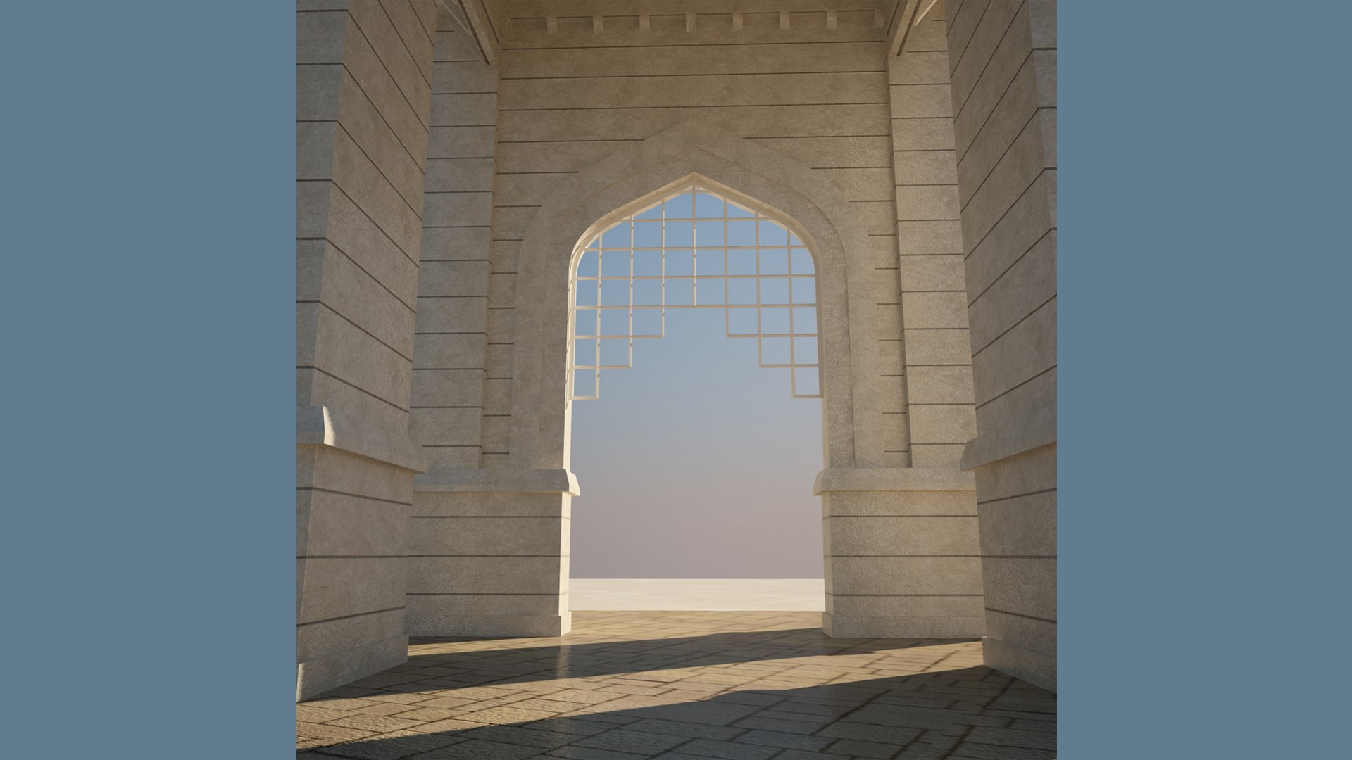 3D Arabic Gate - TurboSquid 1561073
